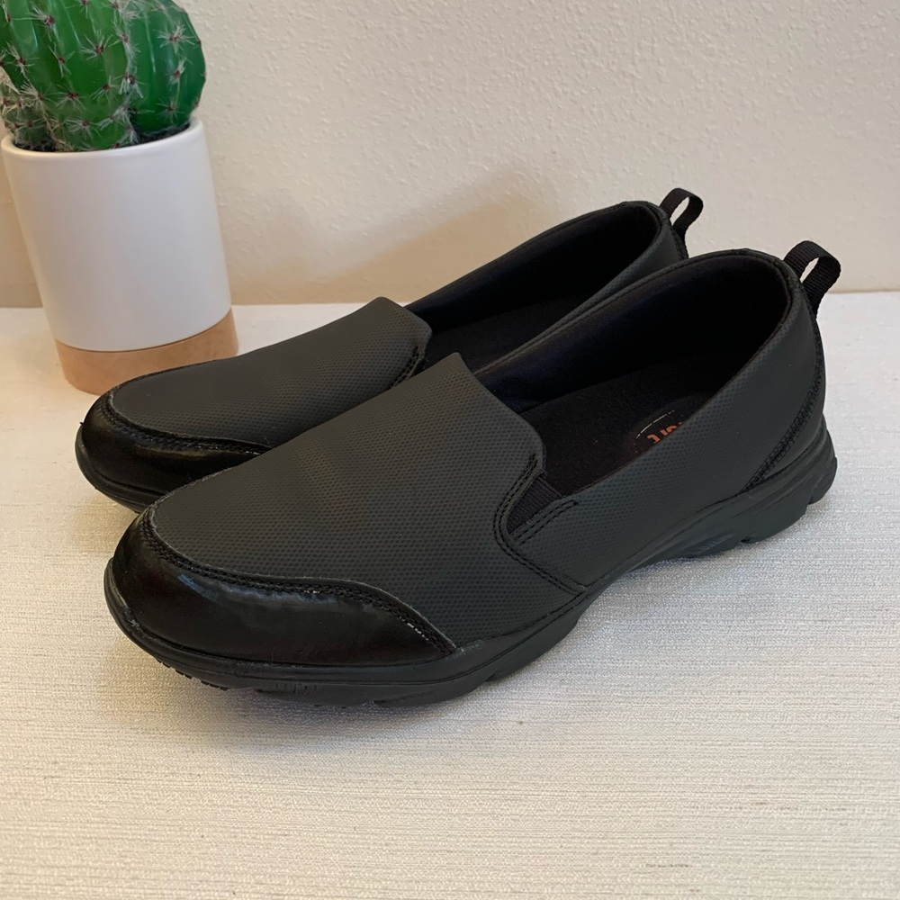 Safetstep Camina Black Slip-Resistant Slip-On Safety … - Gem